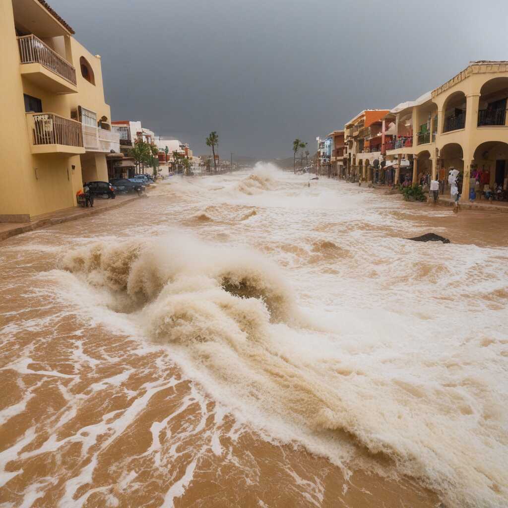 Title: Tropical Storm Ileana Causes Severe Flooding in Northern Baja ...